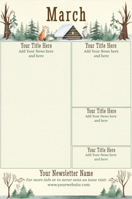 March Newsletter Template | PosterMyWall