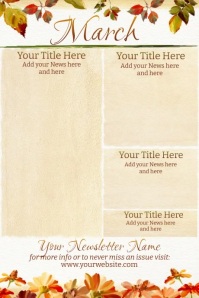 March Newsletter Template | PosterMyWall