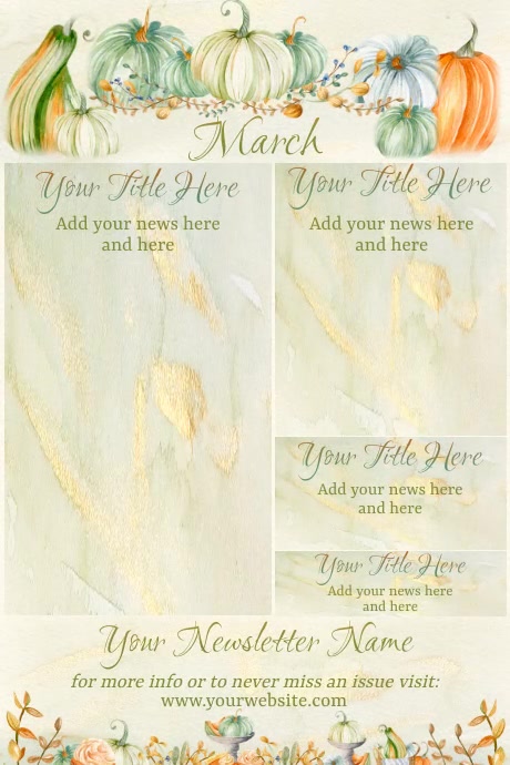 March Newsletter Template | PosterMyWall