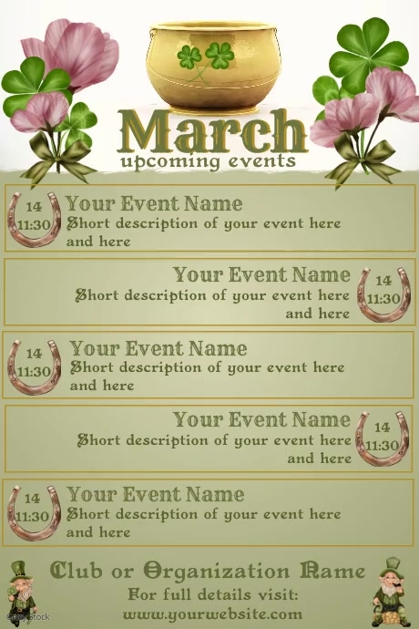 March Calendar by Paula Template | PosterMyWall