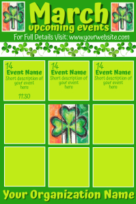 March Upcoming Events Calendar Template | PosterMyWall