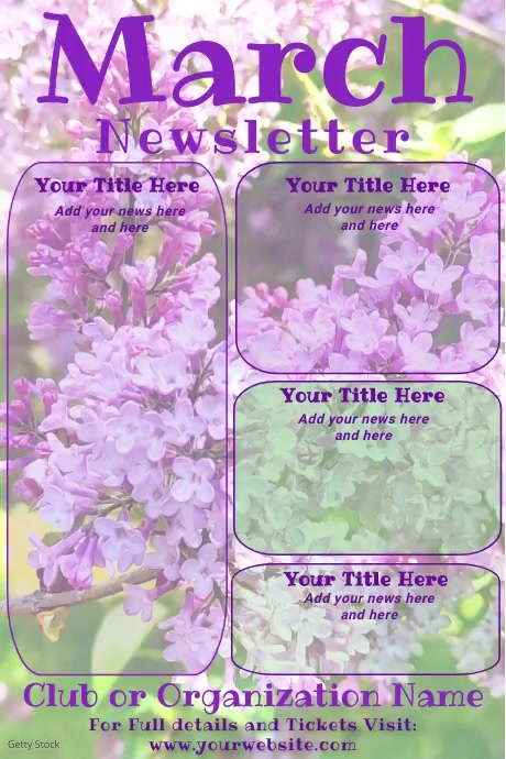 March Video Newsletter Template | PosterMyWall