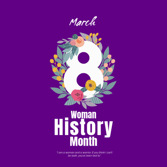 March Woman History Month Template | PosterMyWall