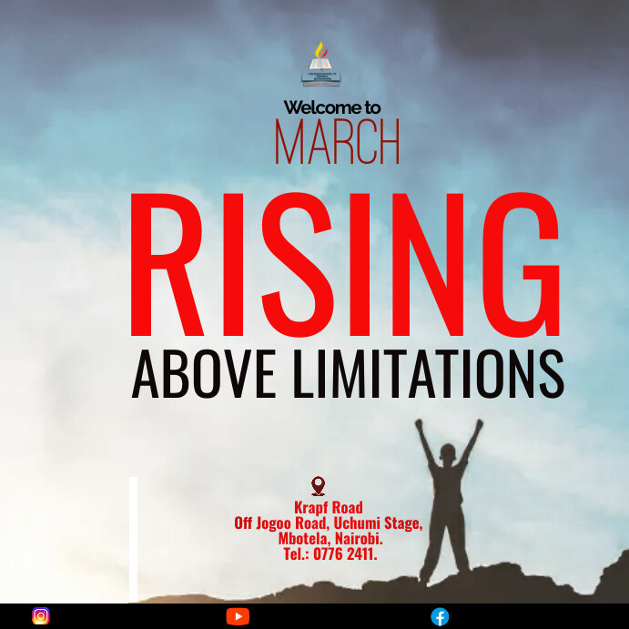 March: Rising above limitations Template | PosterMyWall