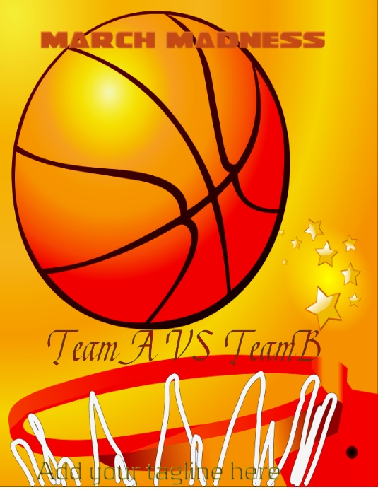 Marchmadness card,march Madness,basketball Template | PosterMyWall