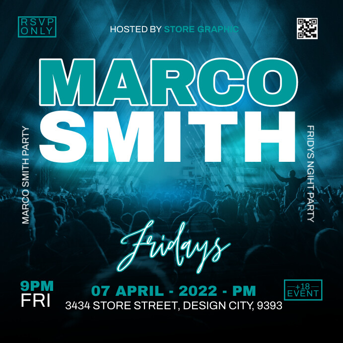 Copy of Marco Smith Friday Ads | PosterMyWall