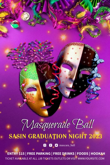 Mardi Gras Ball Template | PosterMyWall