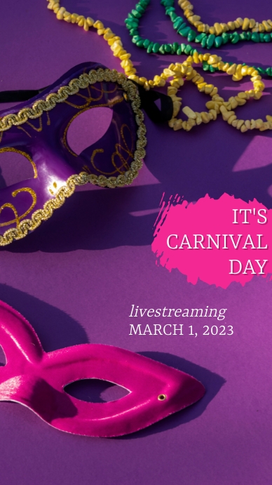 Mardi Gras Carnival Template | PosterMyWall