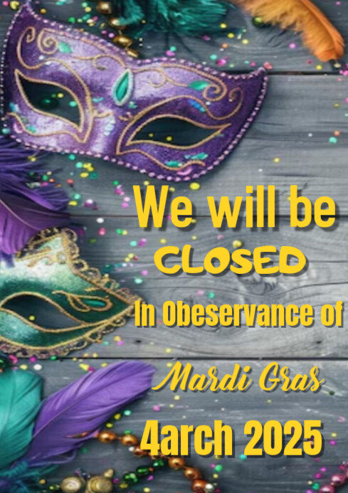 Mardi gras Template | PosterMyWall