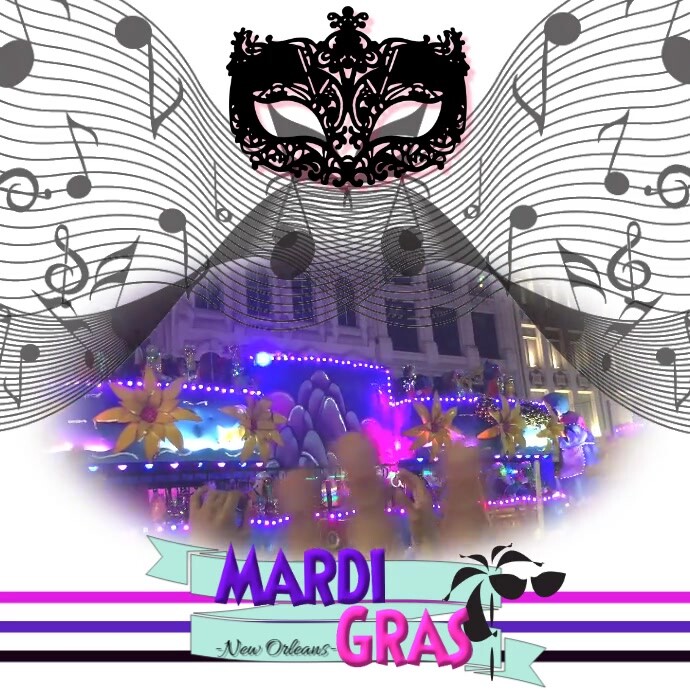 Mardi Gras, New Orleans, Parade, carnival Template | PosterMyWall