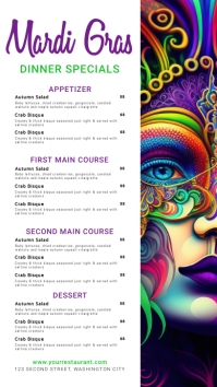 Mardi Gras Template | PosterMyWall