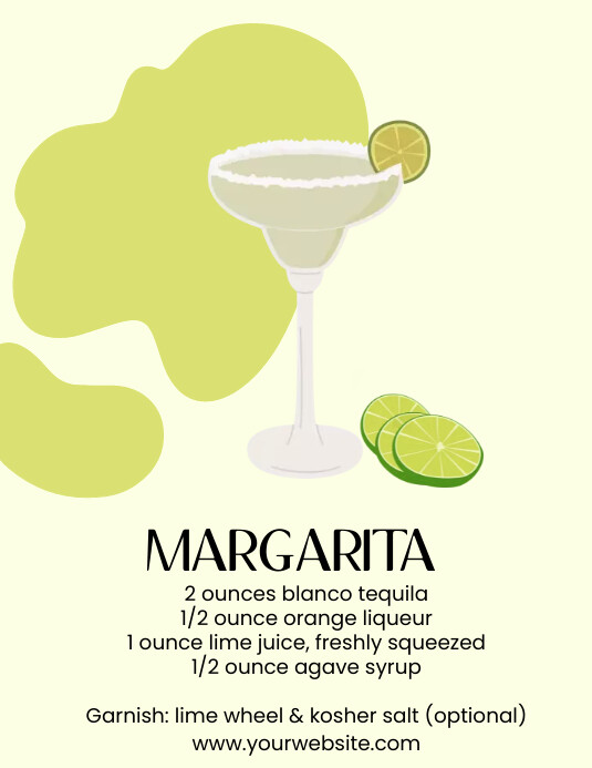 Margarita Cocktail Ad Template | PosterMyWall