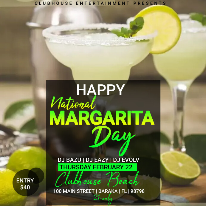 margarita Template | PosterMyWall