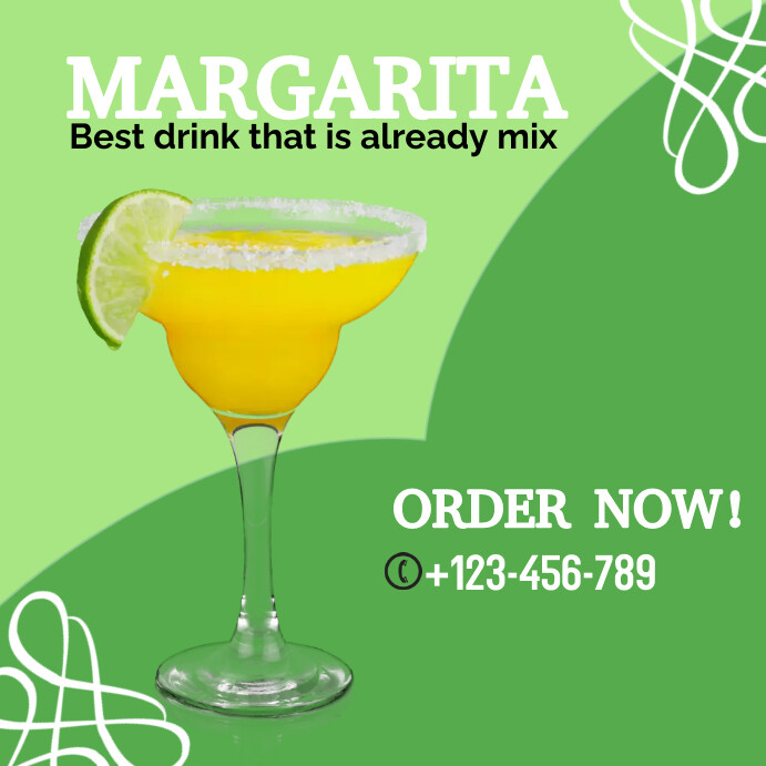 Margarita Template | PosterMyWall