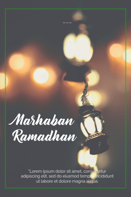 Marhaban Ramadhan Poster Template | PosterMyWall
