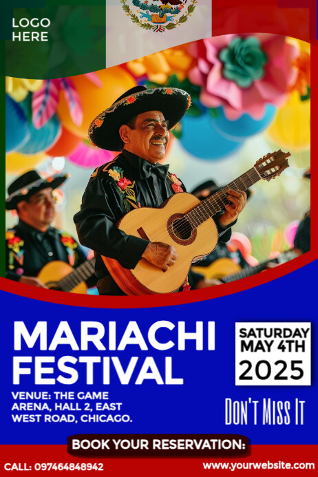 Mariachi Event Template | PosterMyWall