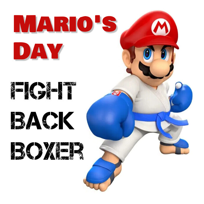 Mario's Day Template | PosterMyWall