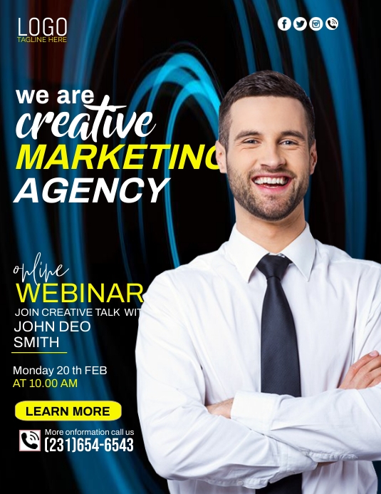 MARKETING AGENCY AD Template | PosterMyWall