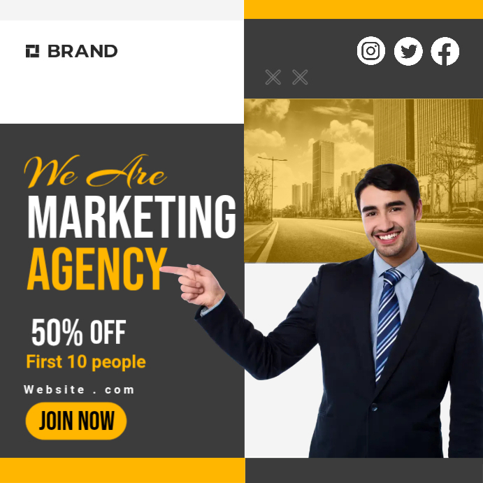 Marketing Agency ADS Template | PosterMyWall