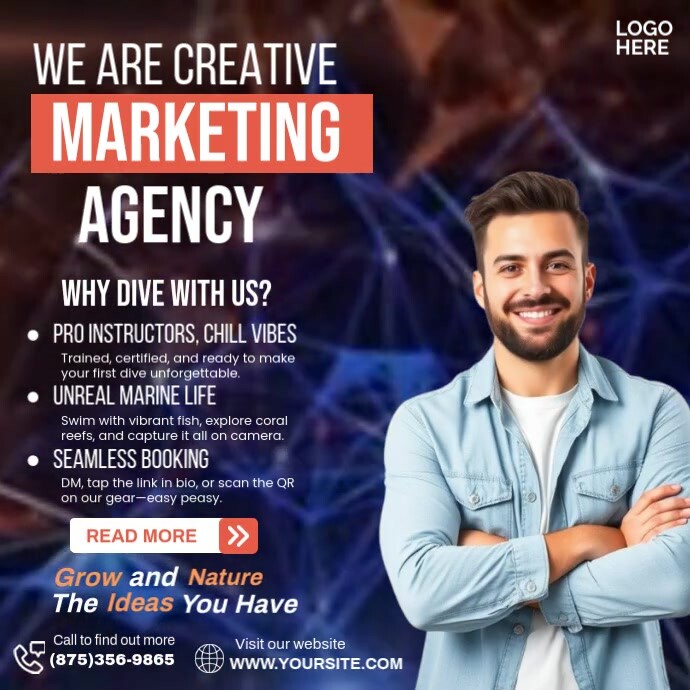 Marketing Agency Creative Ads Template | PosterMyWall