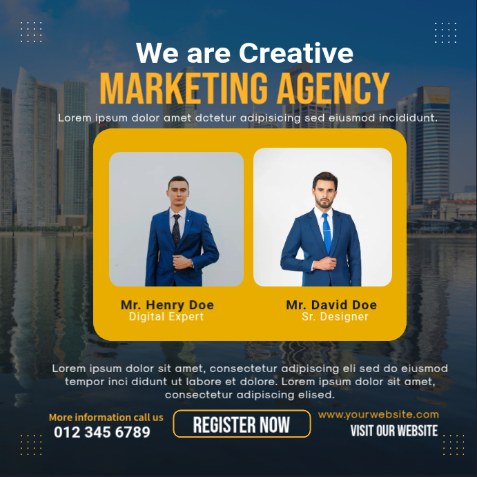 Marketing Agency Template | PosterMyWall