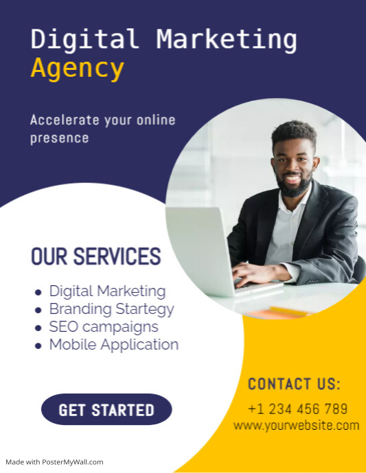 Copy of Marketing Agency Flyer Template | PosterMyWall