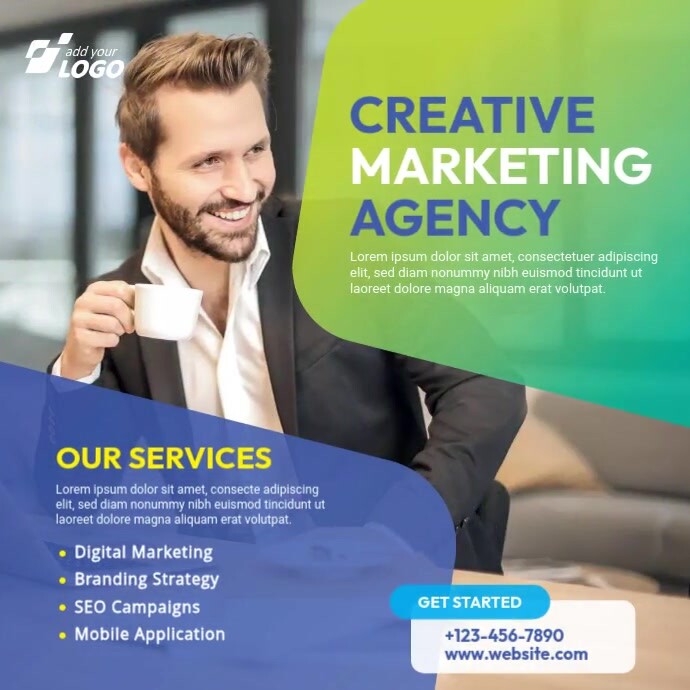 Marketing Agency Instagram Post Template | PosterMyWall