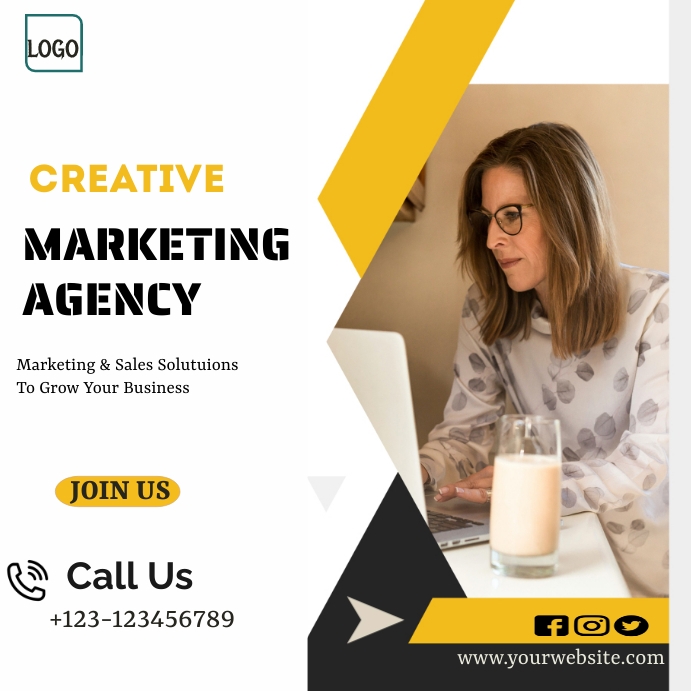 Marketing agency poster Template | PosterMyWall
