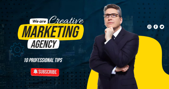 Marketing Agency Thumbnail Template | PosterMyWall