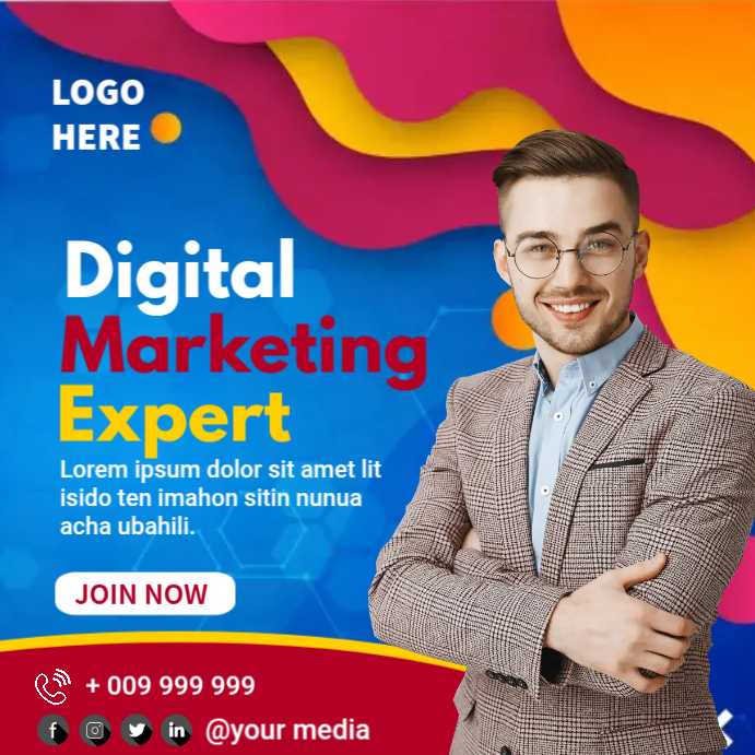 Online Marketing Instagram Post Template | PosterMyWall