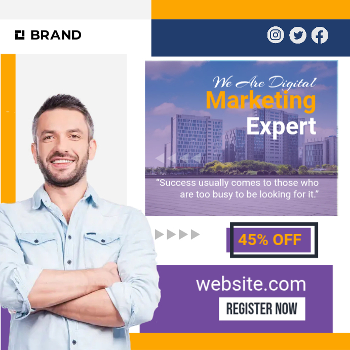 Marketing Expert ADS Template | PosterMyWall