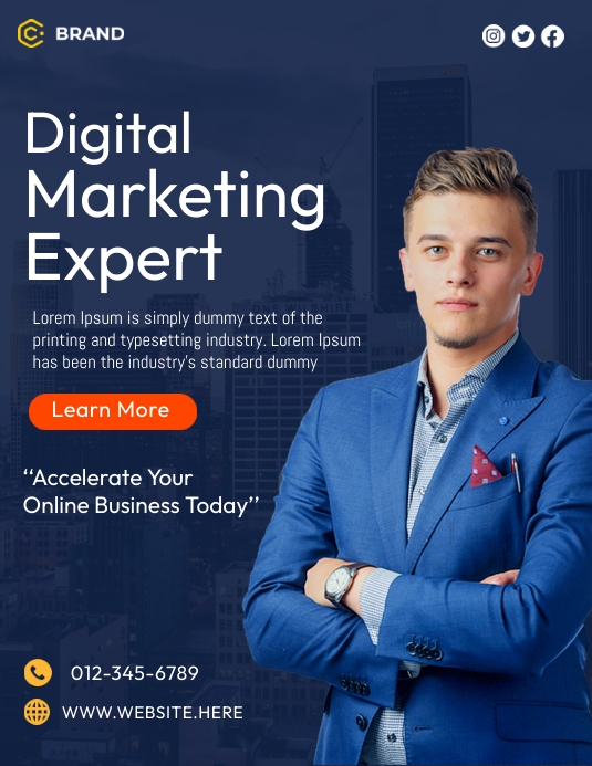 Marketing Expert Templat | PosterMyWall
