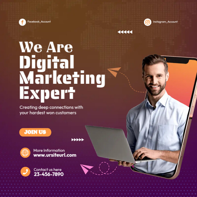 Copy of Marketing Expert Template | PosterMyWall
