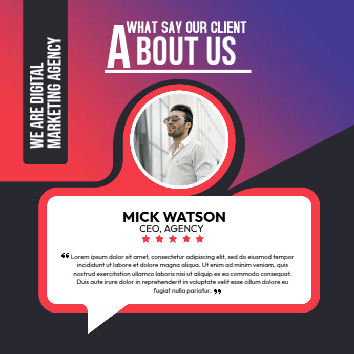 Marketing Feed back Template | PosterMyWall