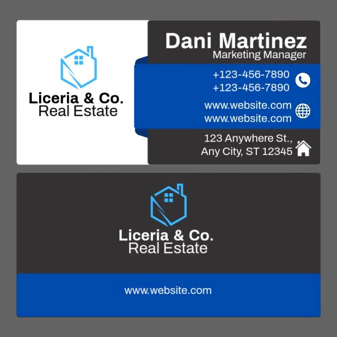 Marketing Manager Business Card Template | PosterMyWall