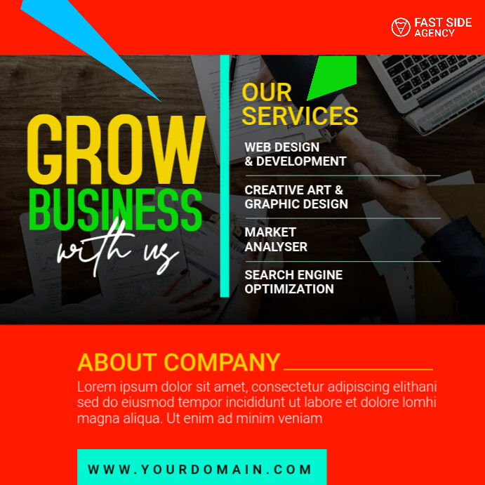 Copy of Marketing Service Agency Ad | PosterMyWall