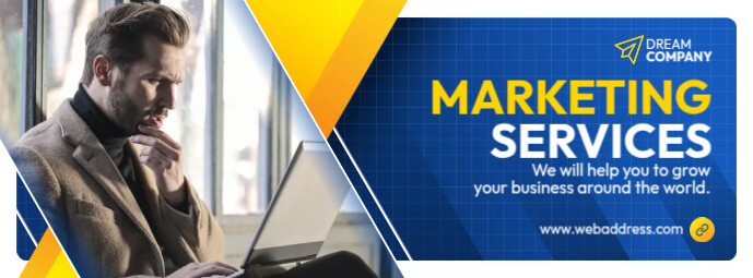 Copy of Marketing Services Banner | PosterMyWall