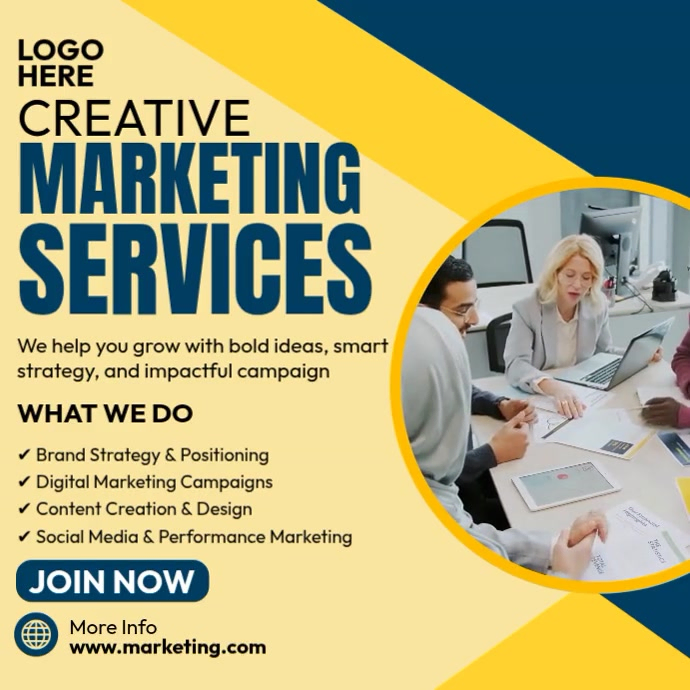 Marketing Services Template | PosterMyWall