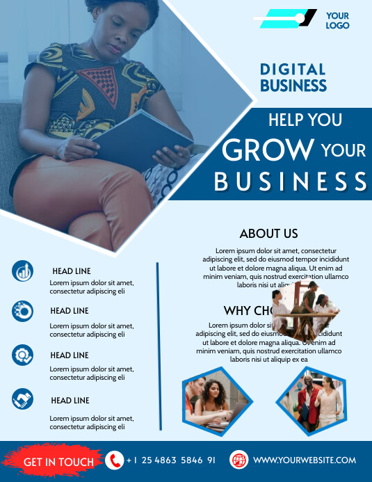 marketing services flyer template | PosterMyWall