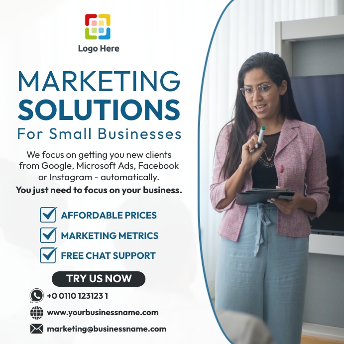 marketing solutions for business Template | PosterMyWall