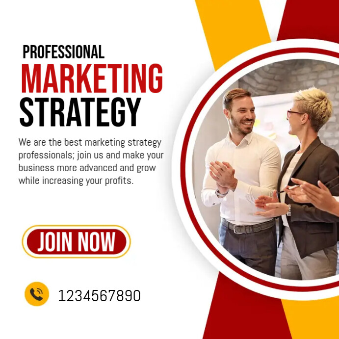 Marketing Strategy Template | PosterMyWall