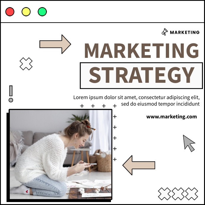 Marketing Strategy Template | PosterMyWall