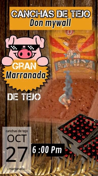 marranada tejo invitacion torneo Template | PosterMyWall