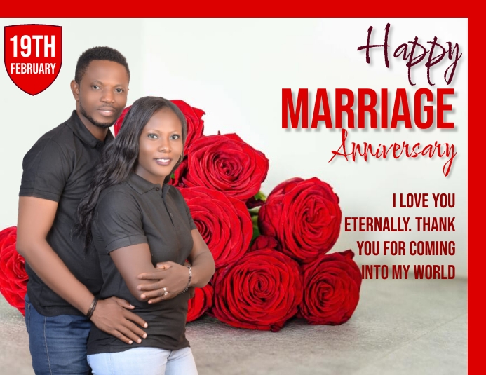 Marriage anniversary Template | PosterMyWall