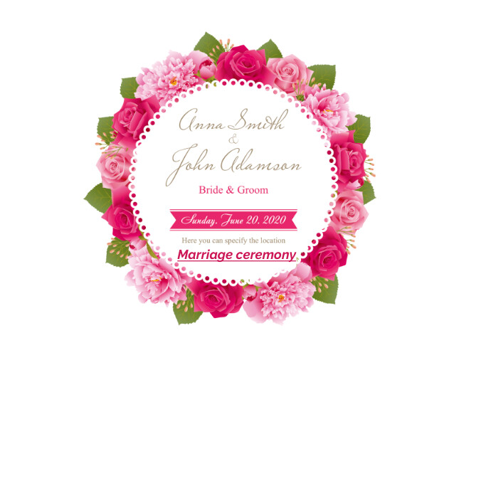 marriage ceremony logo Template | PosterMyWall