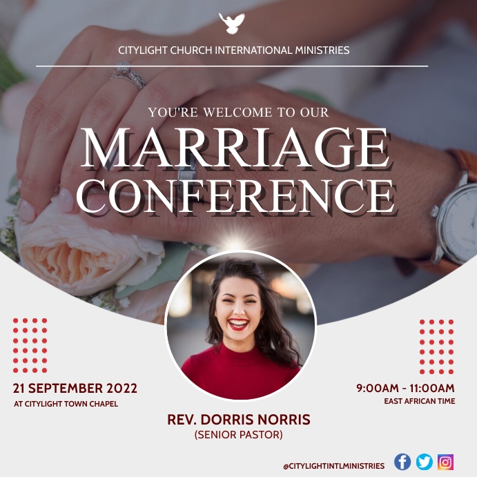 marriage conference church flyer design Template | PosterMyWall