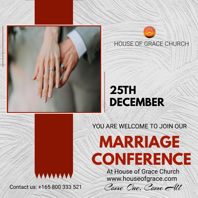 marriage conference church flyer Template | PosterMyWall