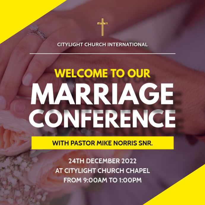 Copy of marriage conference church flyer template | PosterMyWall