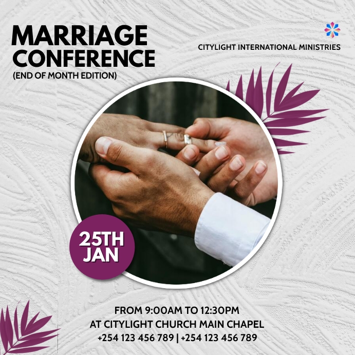 marriage conference church flyer template | PosterMyWall