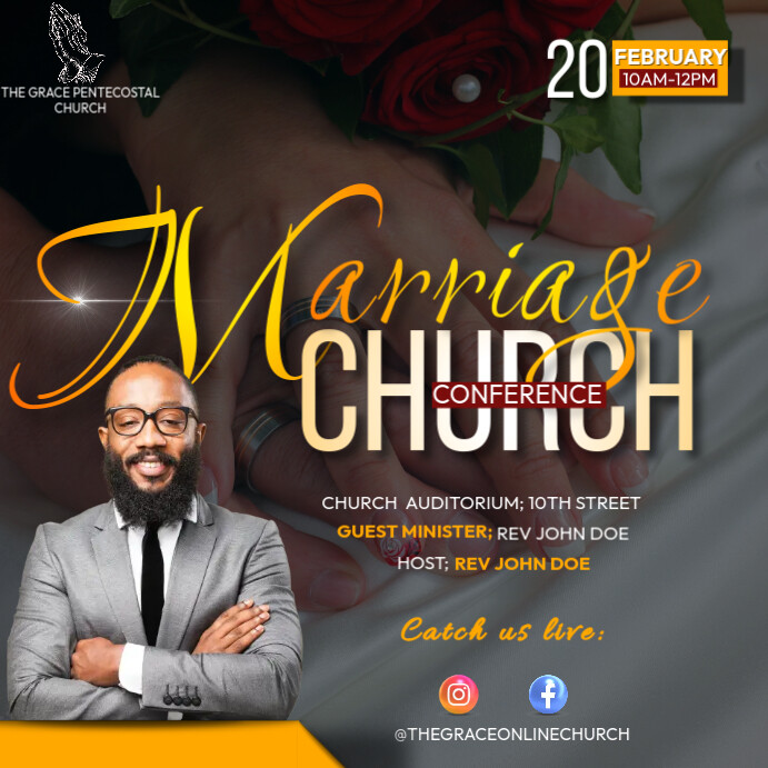 marriage conference Template | PosterMyWall